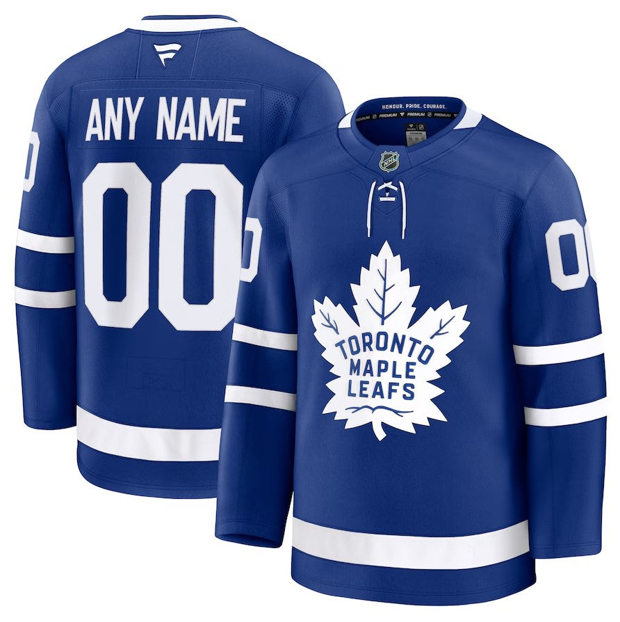 ANY NAME AND NUMBER TORONTO MAPLE LEAFS HOME OR AWAY FANATICS PREMIUM